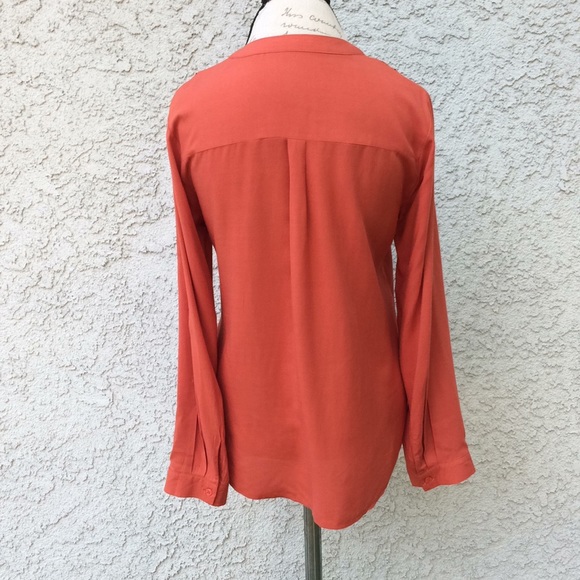 Roly Poly | Tops | Roly Poly Orange Embroidered Blouse Shirt | Poshmark
